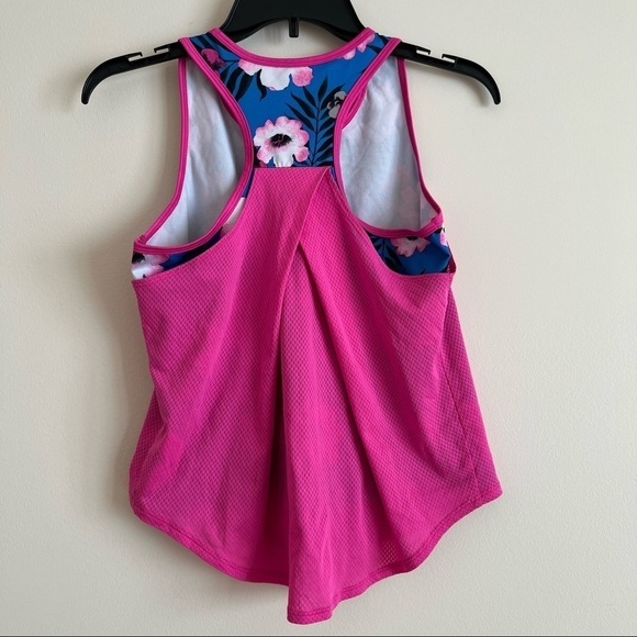 Avia | Shirts & Tops | Avia Cabana Floral Tank Too Pink Meshoverlay ...